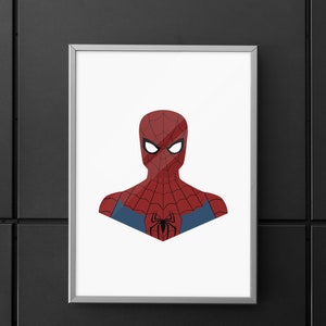SPIDER-MAN | Minimalist Print | Portrait | Poster | Printable Wall Art ...