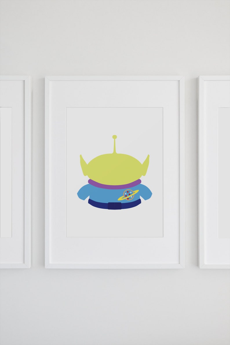 ALIEN Minimalist Print Portrait Poster Printable Wall - Etsy