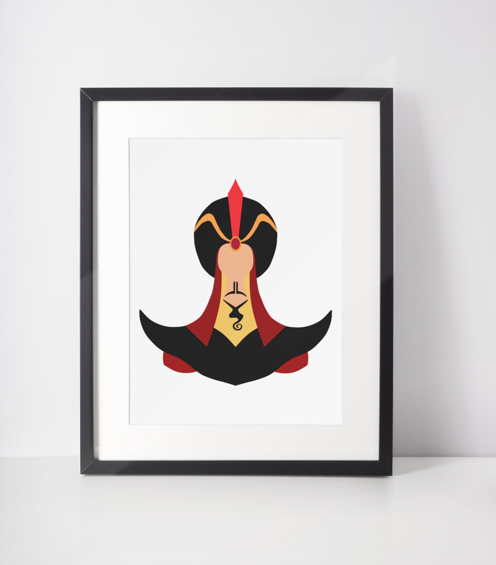 JAFAR | Villain Minimalist Print | Portrait | Poster | Printable Wall ...