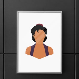 ALADDIN | Hero Minimalist Print | Portrait | Poster | Printable Wall ...