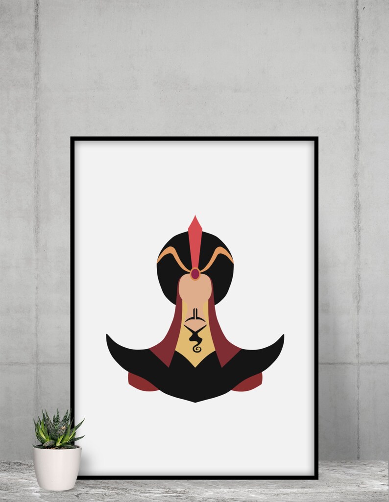 JAFAR | Villain Minimalist Print | Portrait | Poster | Printable Wall ...