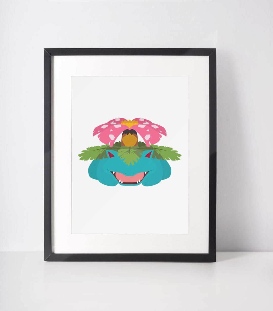 VENUSAUR | Minimalist Print | Portrait | Poster | Printable Wall Art ...