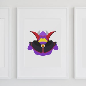 EMPEROR ZURG | Minimalist Print | Portrait | Poster | Printable Wall ...