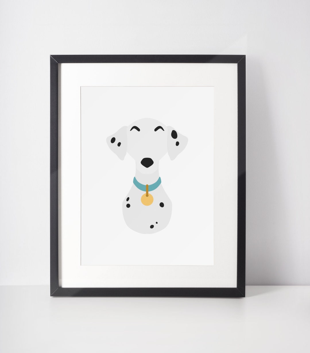 PERDITA Dog Minimalist Print Portrait Poster Printable Wall Art ...