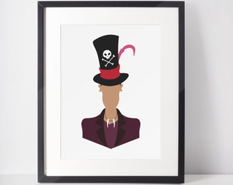 MACK Portrait Poster Printable Wall Art Illustration - Etsy