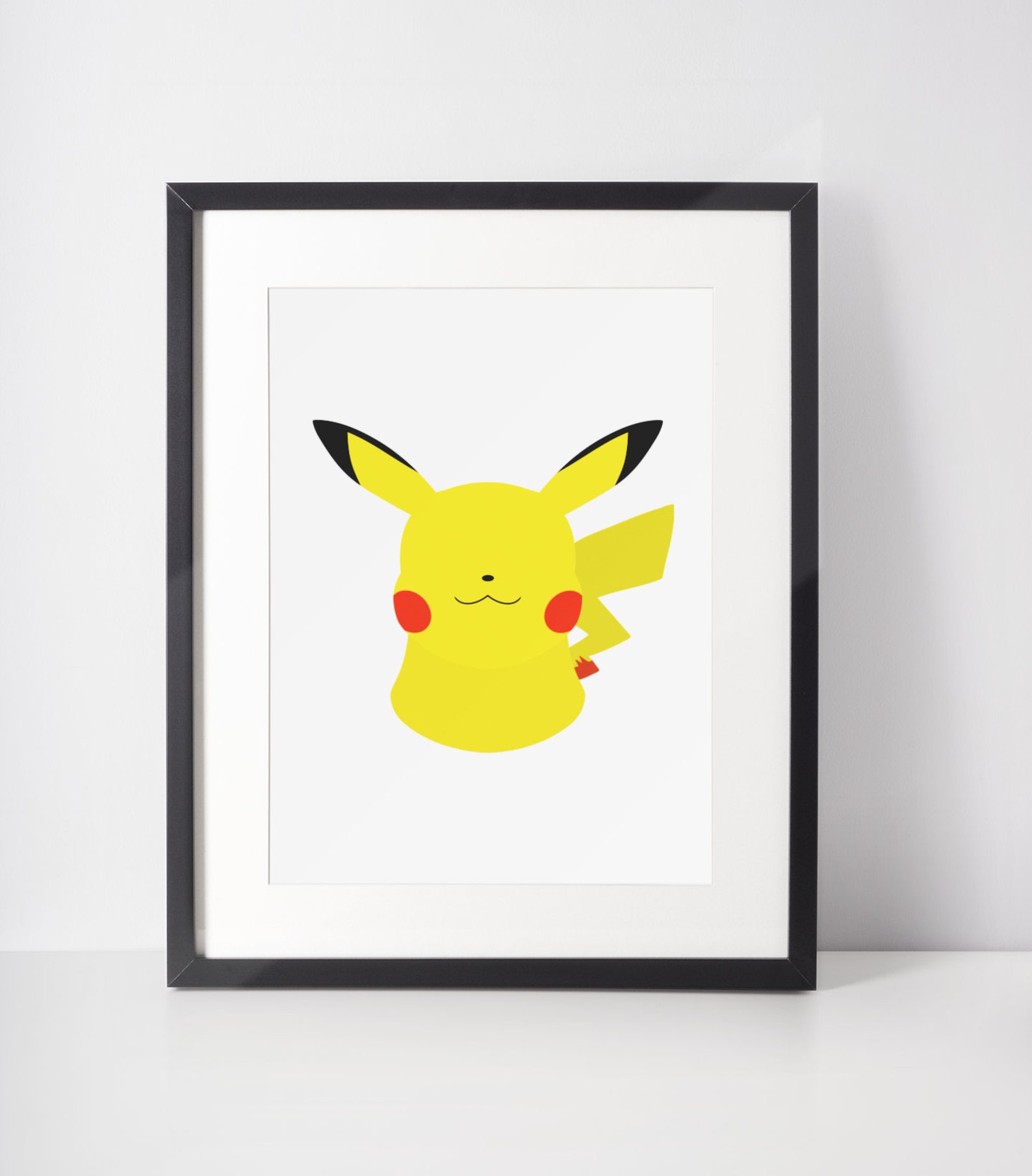 PIKACHU Minimalist Print Portrait Poster Printable | Etsy