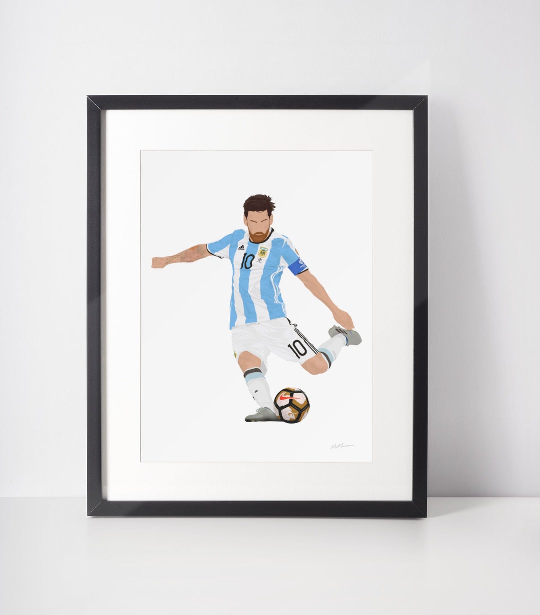 LIONEL MESSI | Minimalist Print | Portrait | Poster | Printable Wall ...