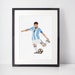 LIONEL MESSI | Minimalist Print | Portrait | Poster | Printable Wall ...
