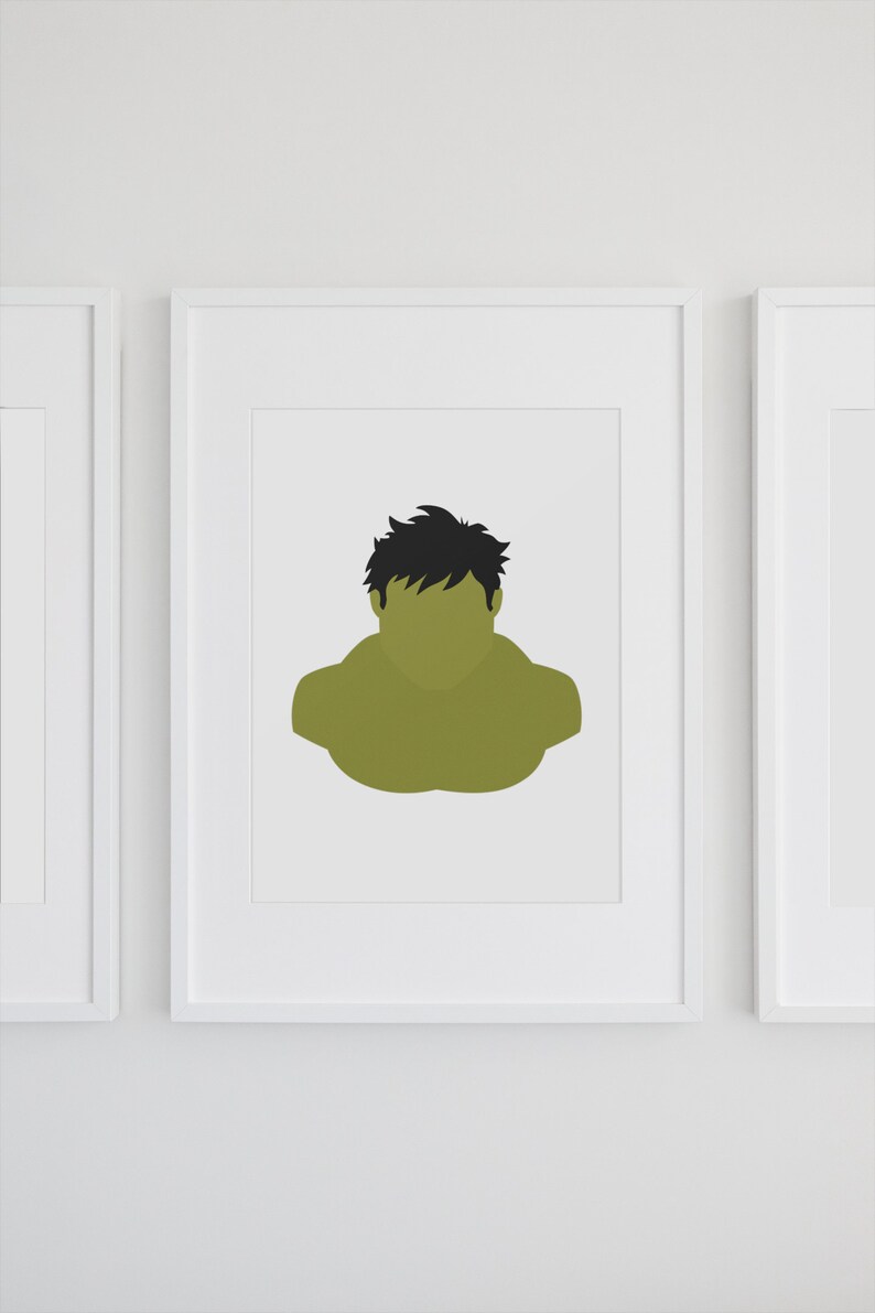 HULK Minimalist Print Portrait Poster Printable Wall - Etsy