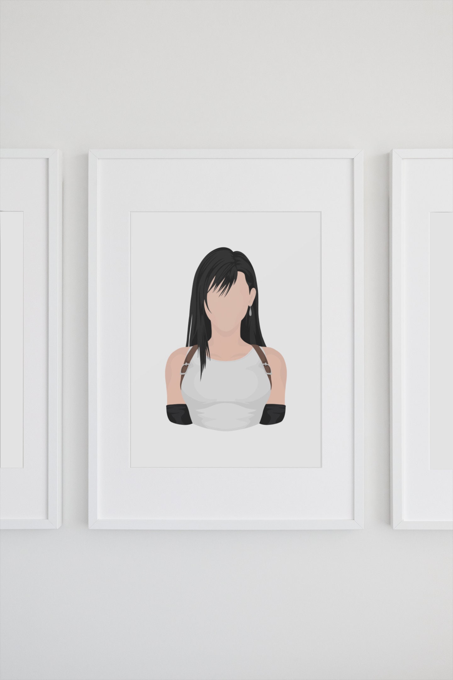 TIFA LOCKHART - FFVII | Minimalist Print | Portrait | Poster ...