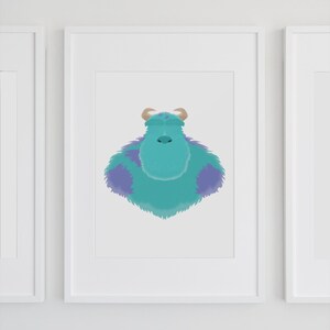 JAMES P. SULLIVAN Minimalist Print Portrait Poster Printable Wall Art ...