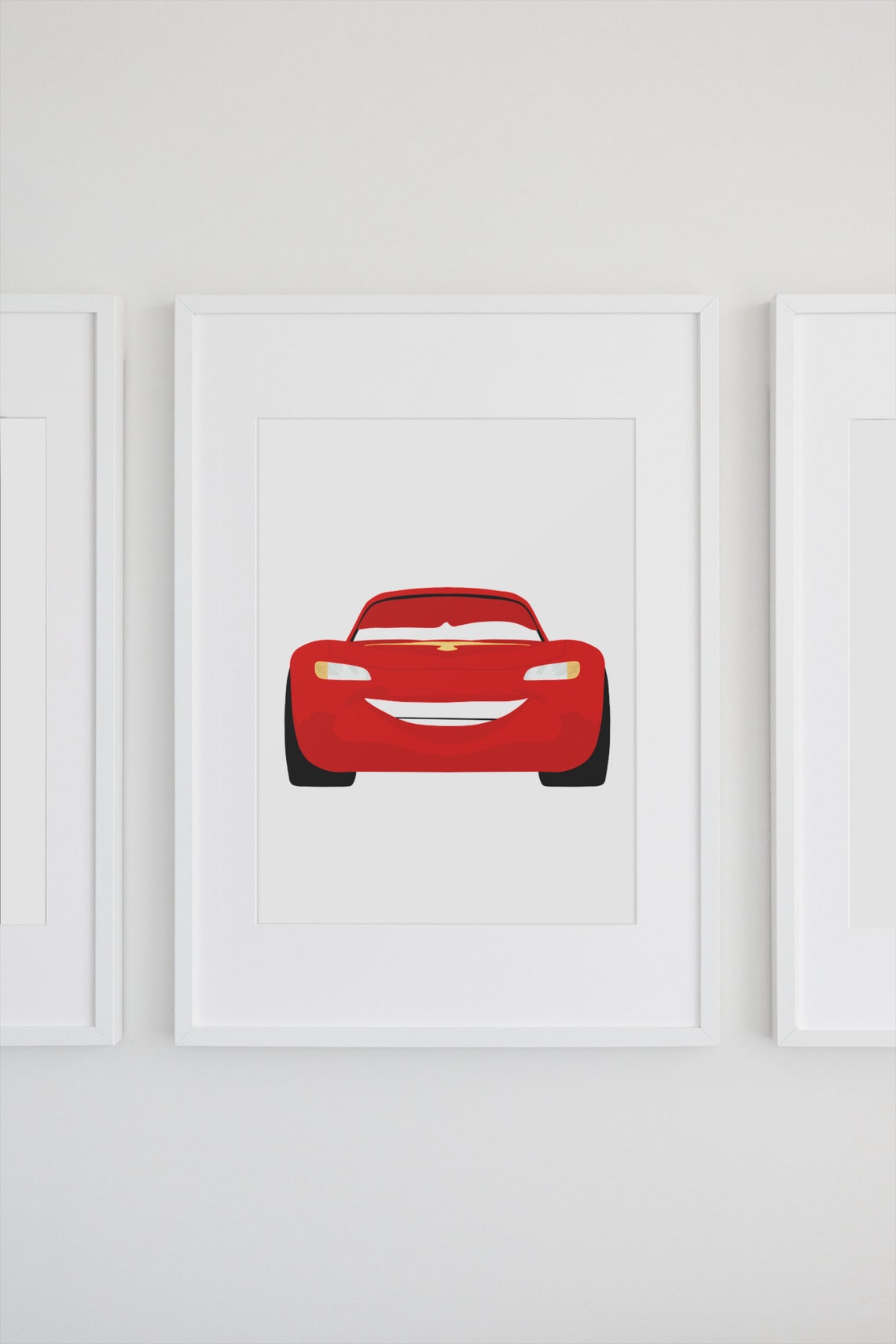 LIGHTNING MCQUEEN Portrait Poster Printable Wall Art - Etsy