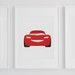 LIGHTNING MCQUEEN Portrait Poster Printable Wall Art Illustration Pixar ...