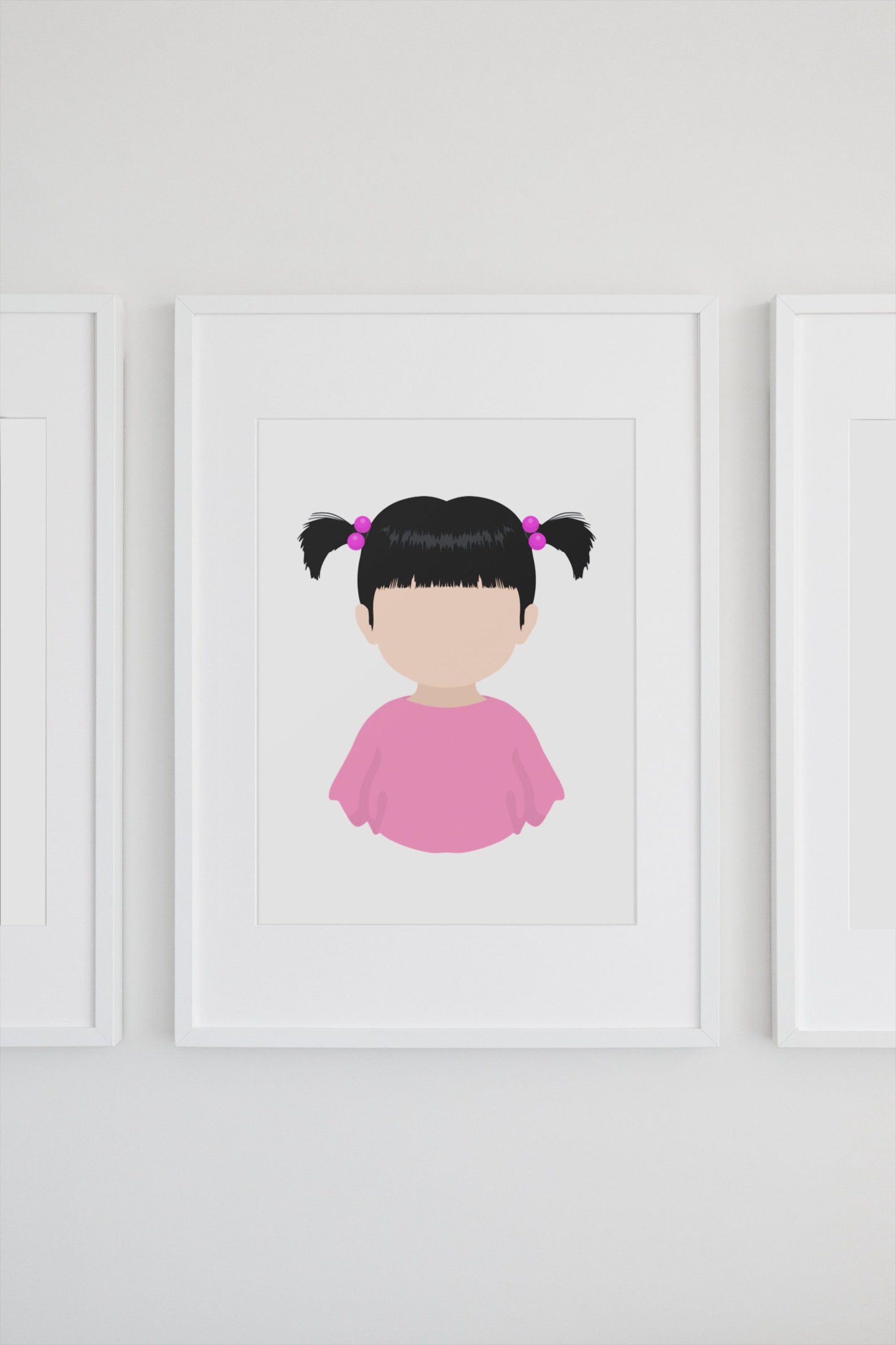 BOO Minimalist Print Portrait Poster Printable Wall - Etsy