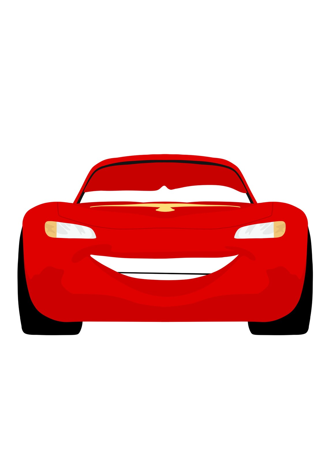 LIGHTNING MCQUEEN Portrait Poster Printable Wall Art - Etsy