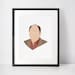 GEORGE COSTANZA | Character Minimalist Print | Portrait | Poster ...