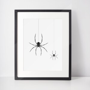 SPIDERS | Minimalist Print | Portrait | Poster | Printable Wall Art ...