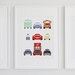 CARS CAST | Portrait | Poster | Printable Wall Art | Illustration ...