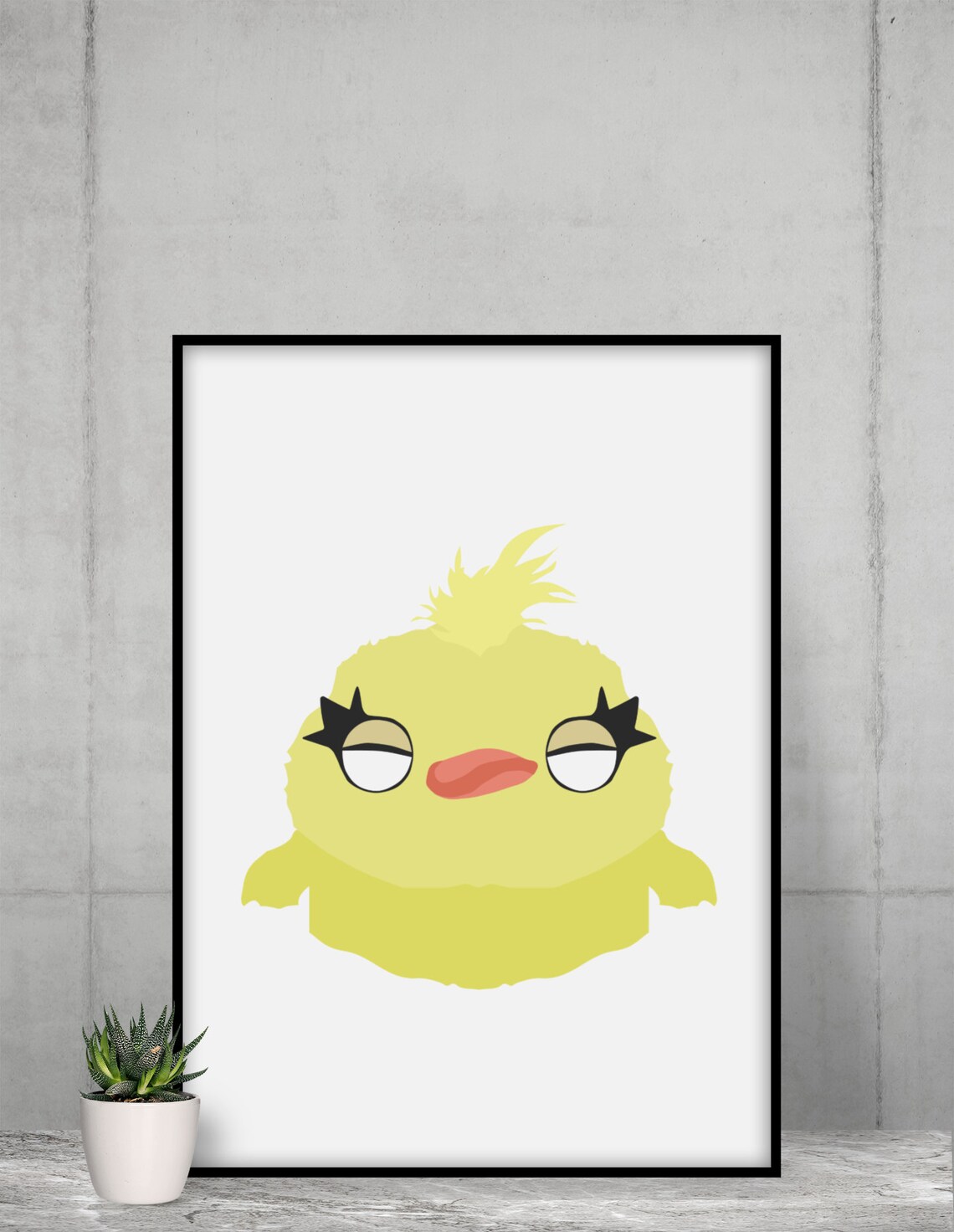 DUCKY | Minimalist Print | Portrait | Poster | Printable Wall Art ...