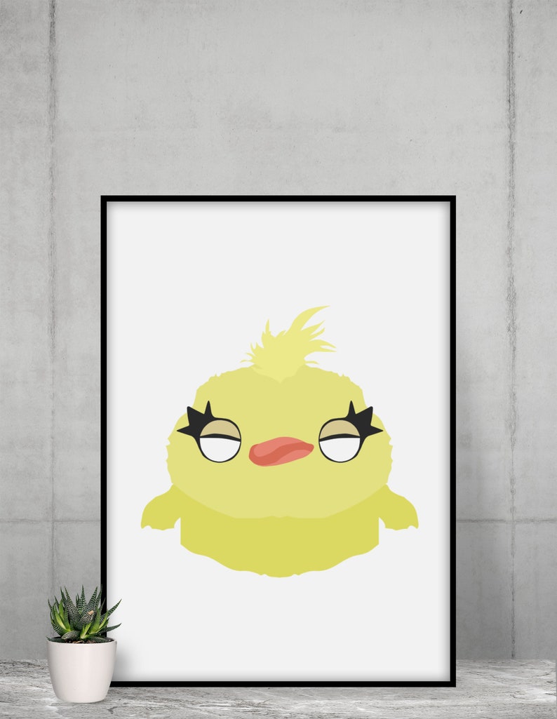 DUCKY | Minimalist Print | Portrait | Poster | Printable Wall Art ...