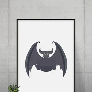 CHERNABOG | Villain Minimalist Print | Portrait | Poster | Printable ...