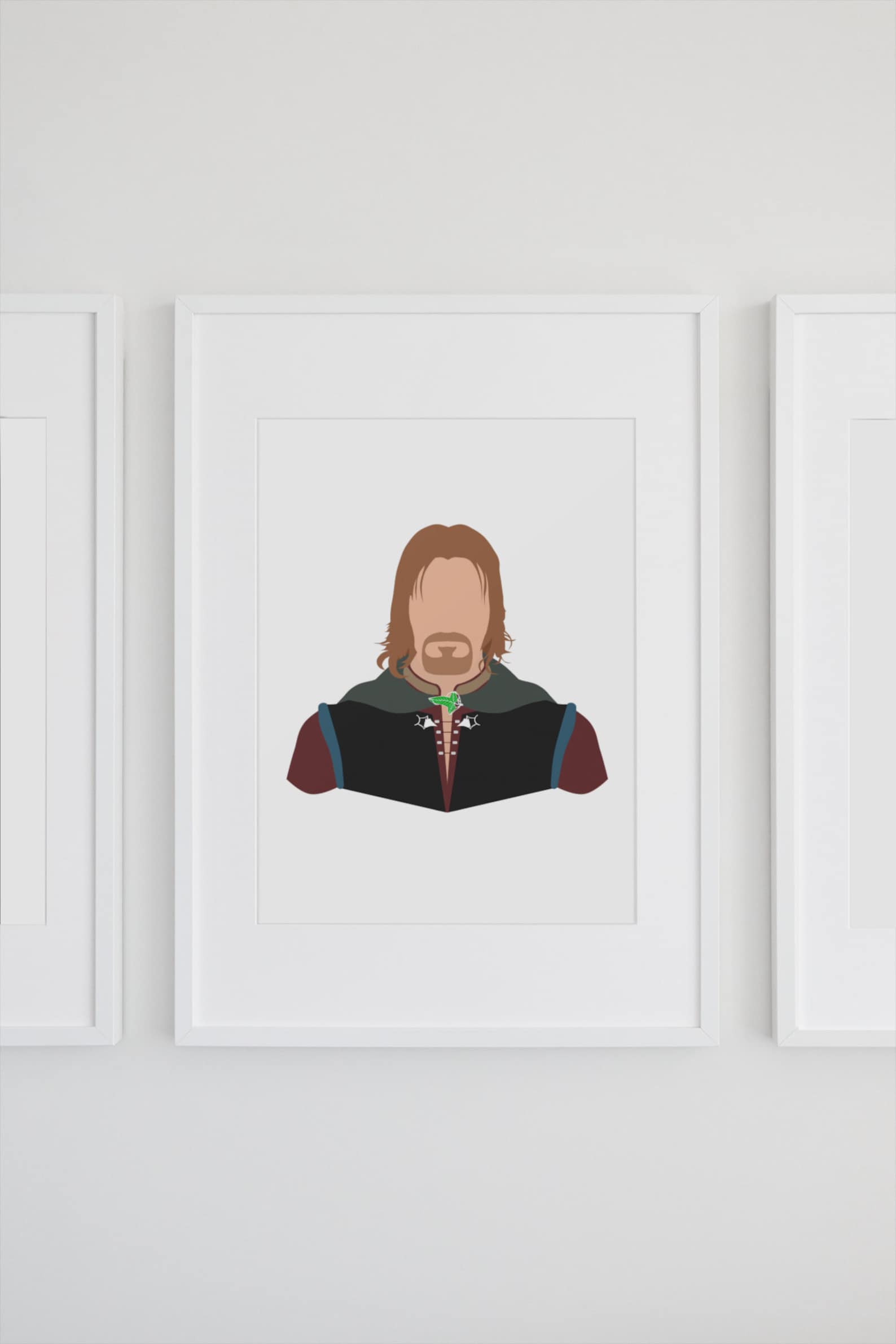 BOROMIR Minimalist Print Portrait Poster Printable | Etsy