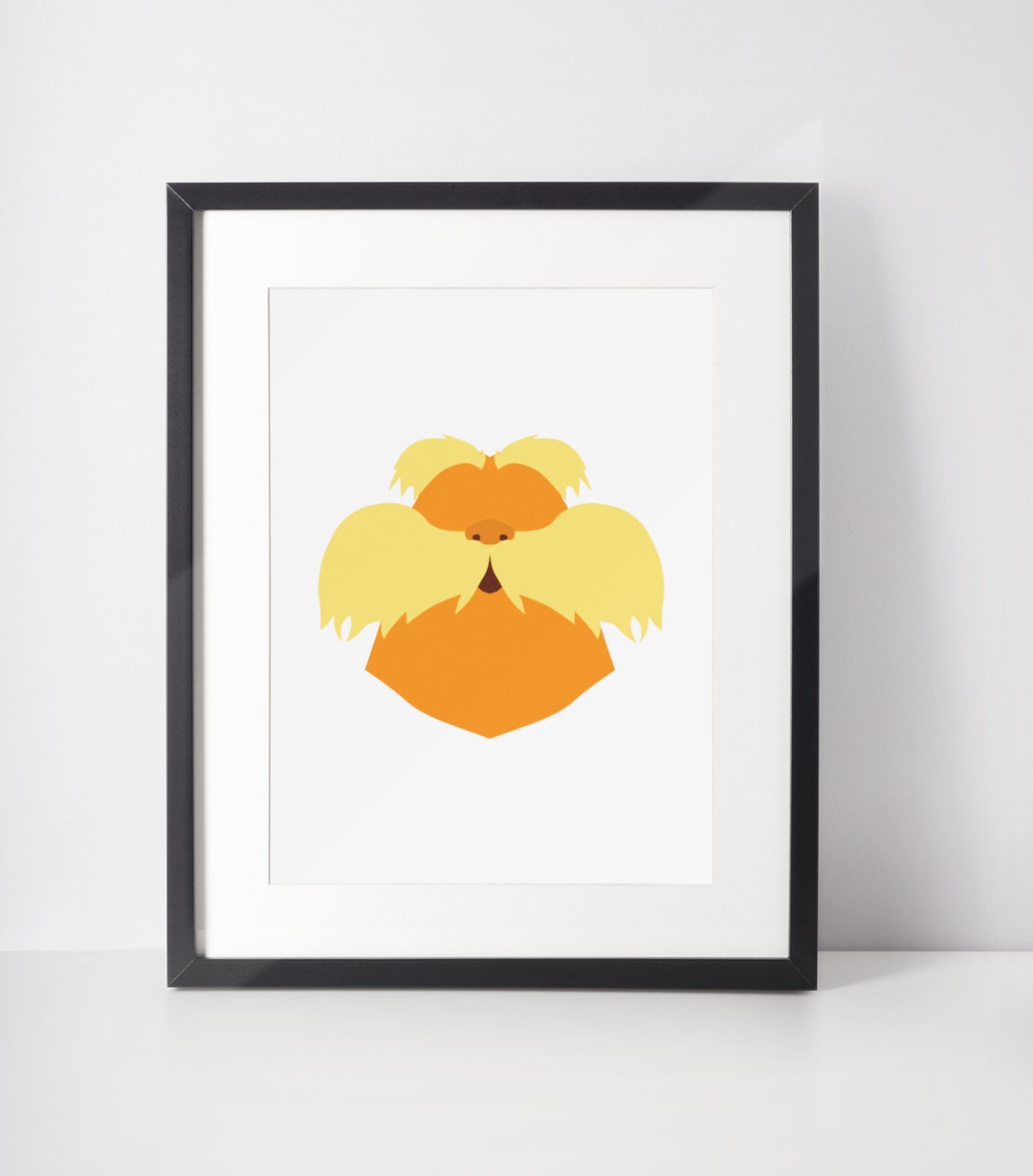 THE LORAX | Minimalist Print | Portrait | Poster | Printable Wall Art ...