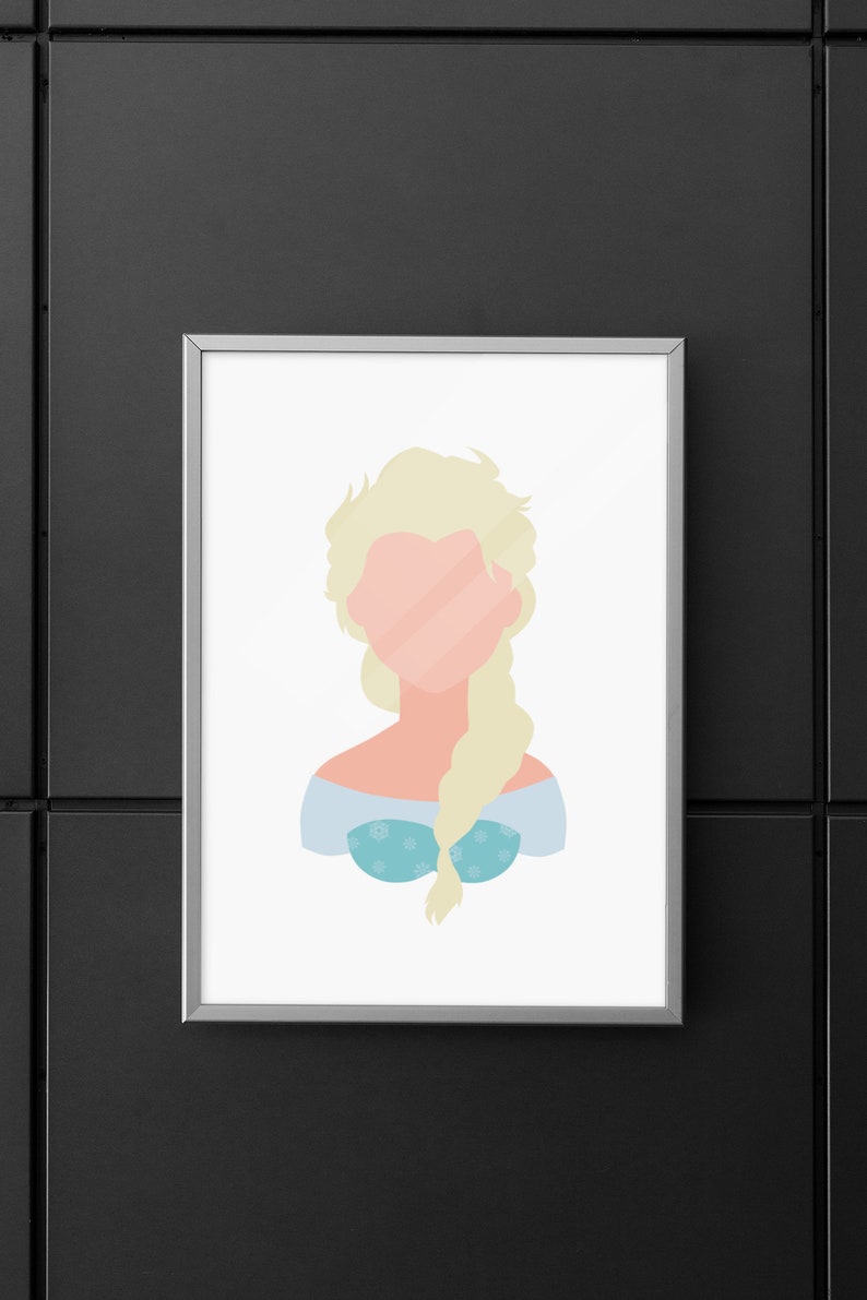 ELSA Minimalist Print Portrait Poster Printable Wall - Etsy