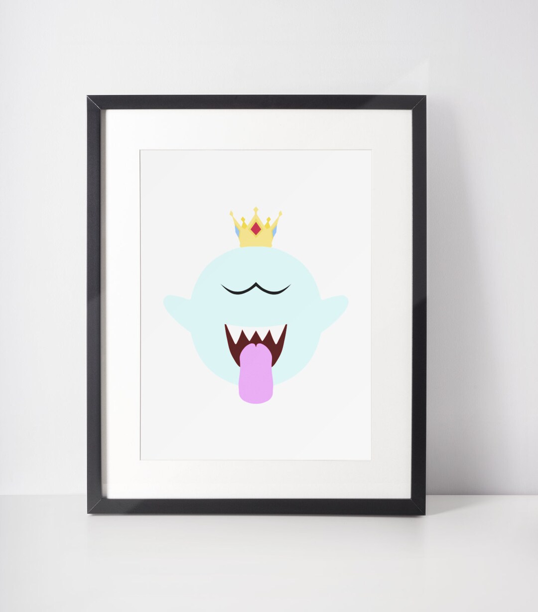 KING BOO | Digital Portrait Print | Illustration | Wall Art | Fan Art ...