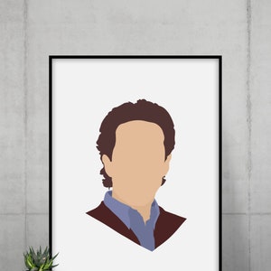 JERRY SEINFELD | Character Minimalist Print | Portrait | Poster ...