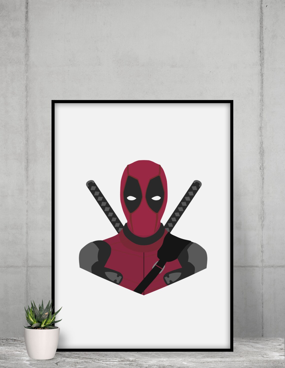 DEADPOOL | Minimalist Print | Portrait | Poster | Printable Wall Art ...