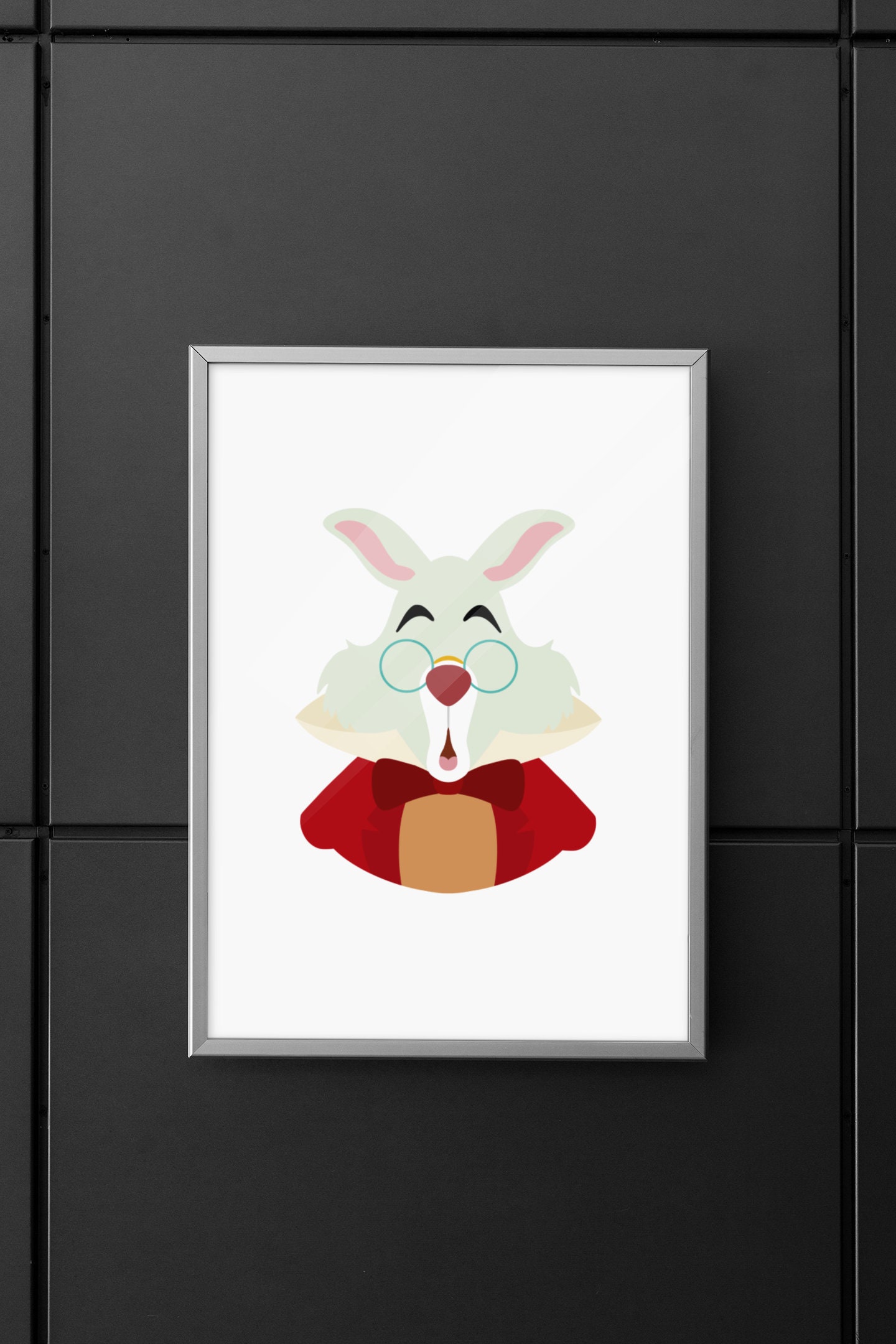 THE WHITE RABBIT Movie Minimalist Print Portrait Poster - Etsy