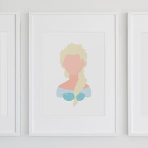 ELSA | Minimalist Print | Portrait | Poster | Printable Wall Art ...