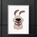 LITTLE BROTHER Dog Minimalist Print Portrait Poster Printable Wall Art ...