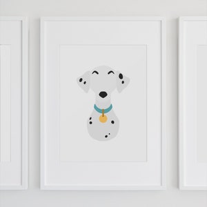 PERDITA Dog Minimalist Print Portrait Poster Printable Wall Art ...