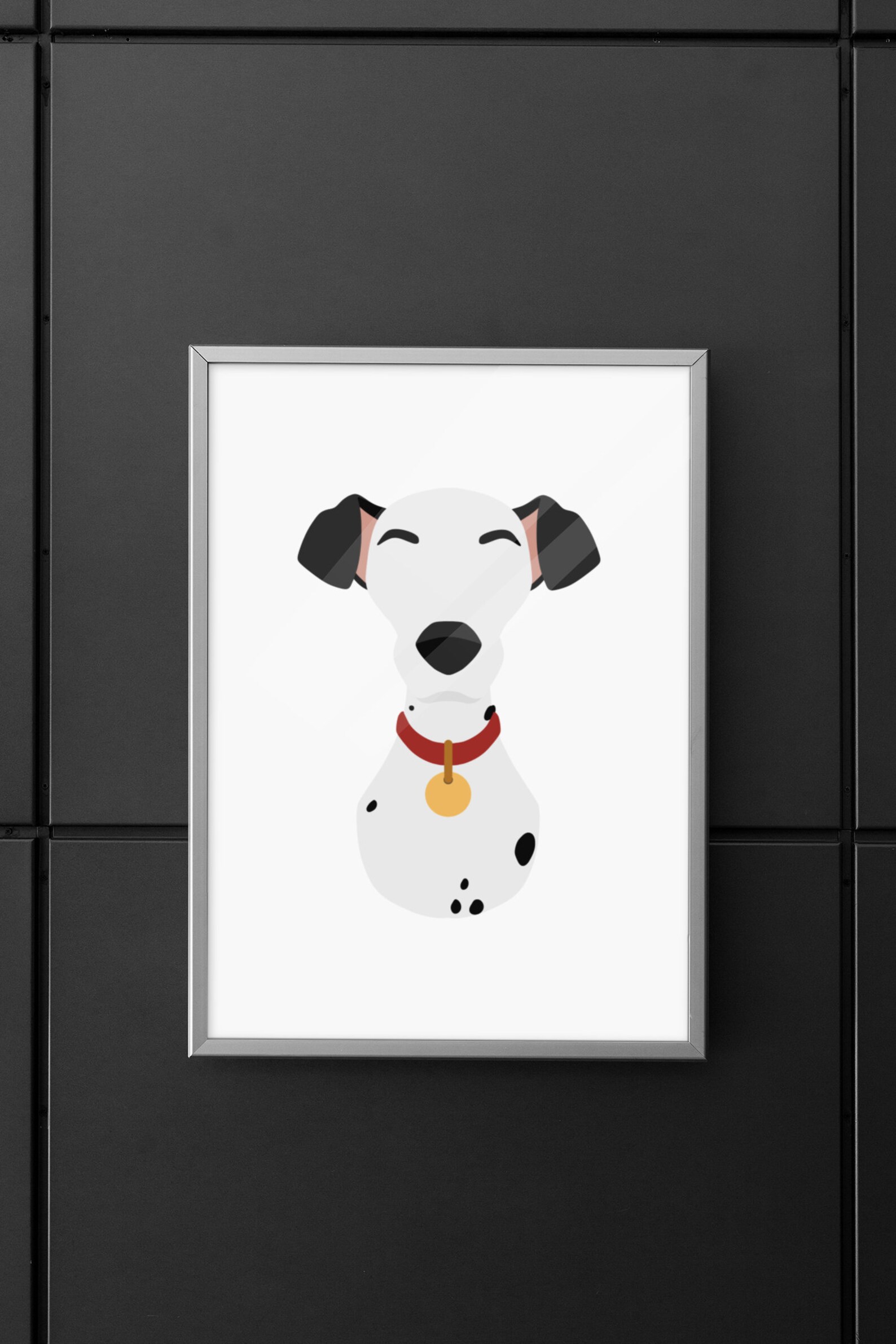 PONGO Dog Minimalist Print Portrait Poster Printable - Etsy