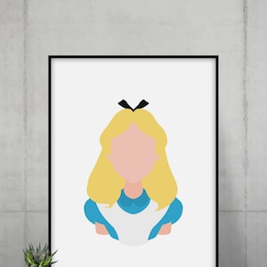 ALICE | Minimalist Print | Portrait | Poster | Printable Wall Art ...