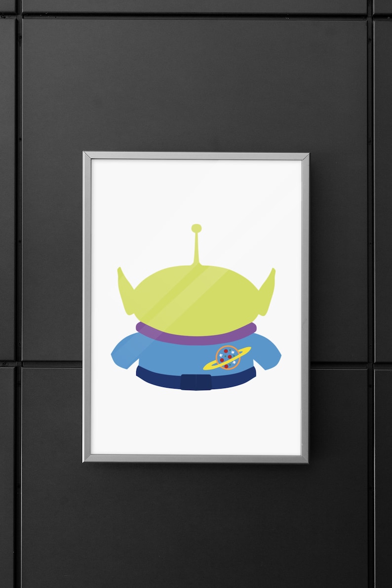 ALIEN Minimalist Print Portrait Poster Printable Wall - Etsy