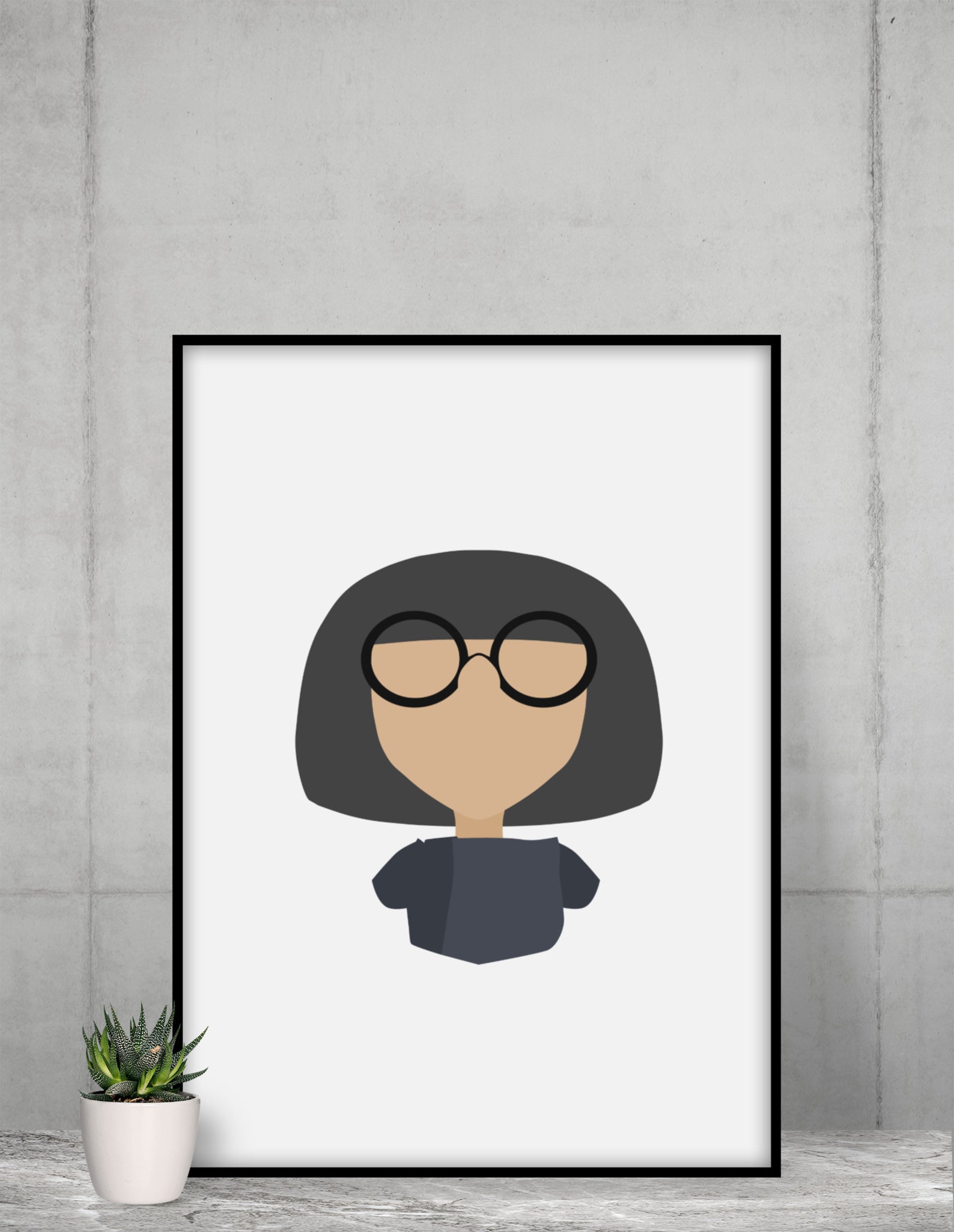 EDNA MODE Minimalist Print Portrait Poster Printable - Etsy