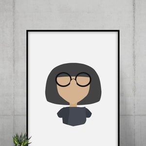 EDNA MODE | Minimalist Print | Portrait | Poster | Printable Wall Art ...