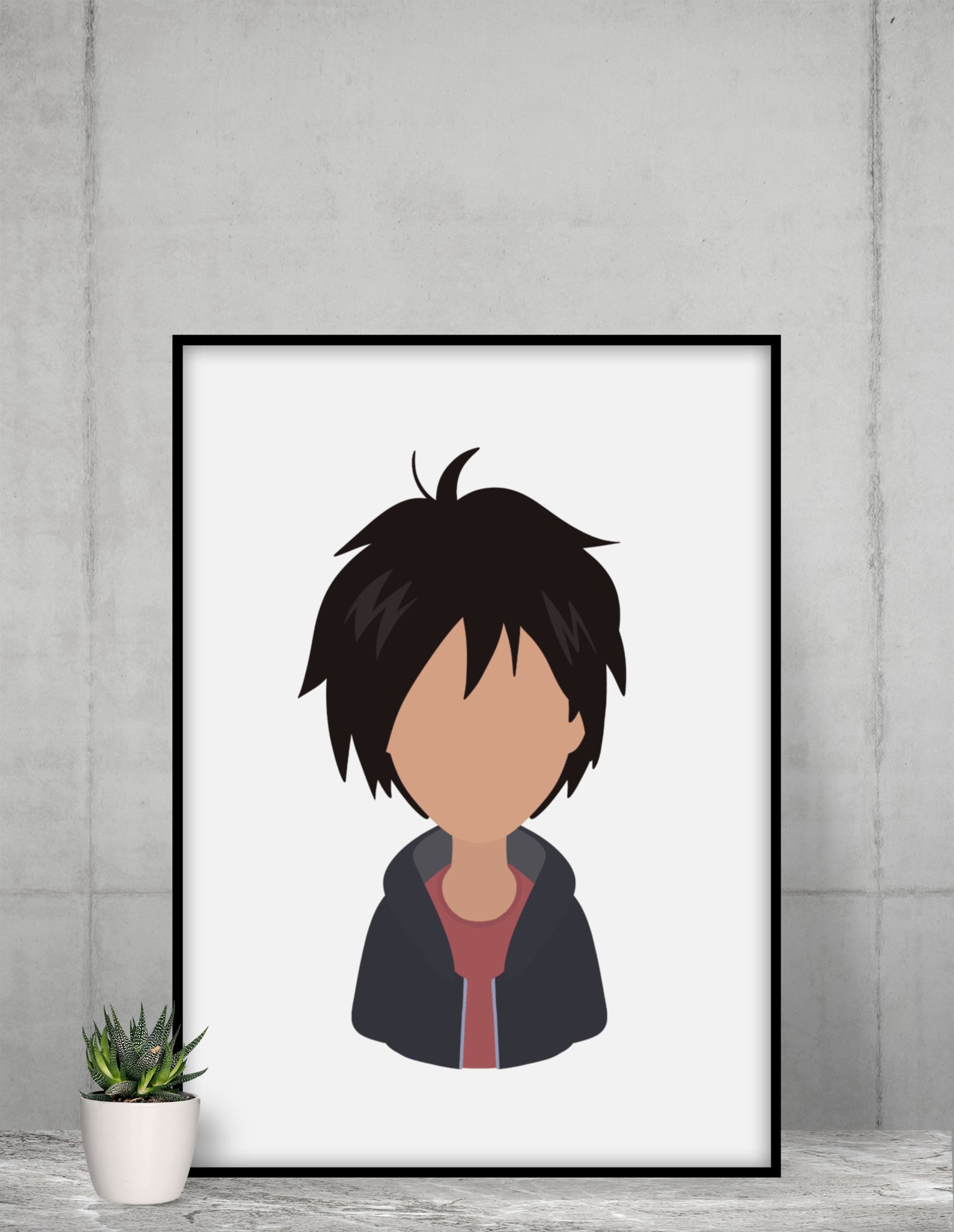 HIRO HAMADA | Hero Minimalist Print | Portrait | Poster | Printable ...