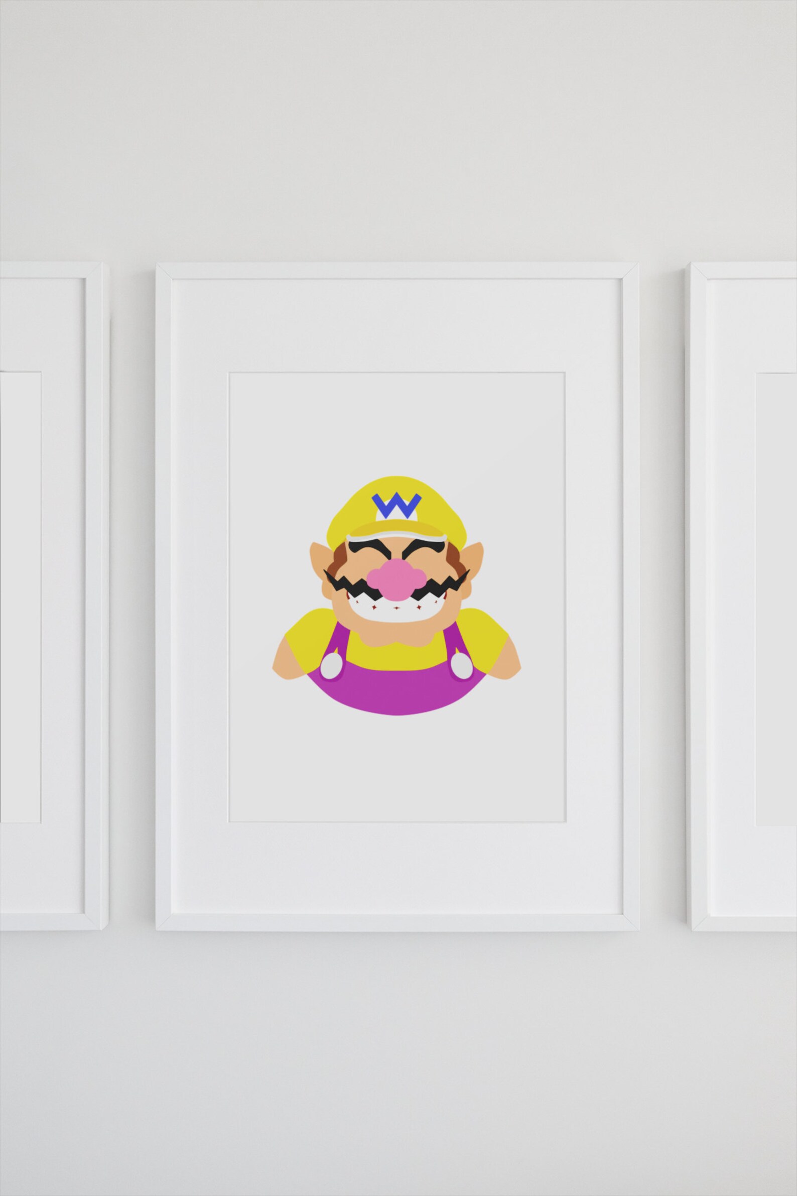 WARIO | Digital Portrait Print | Illustration | Wall Art | Fan Art ...