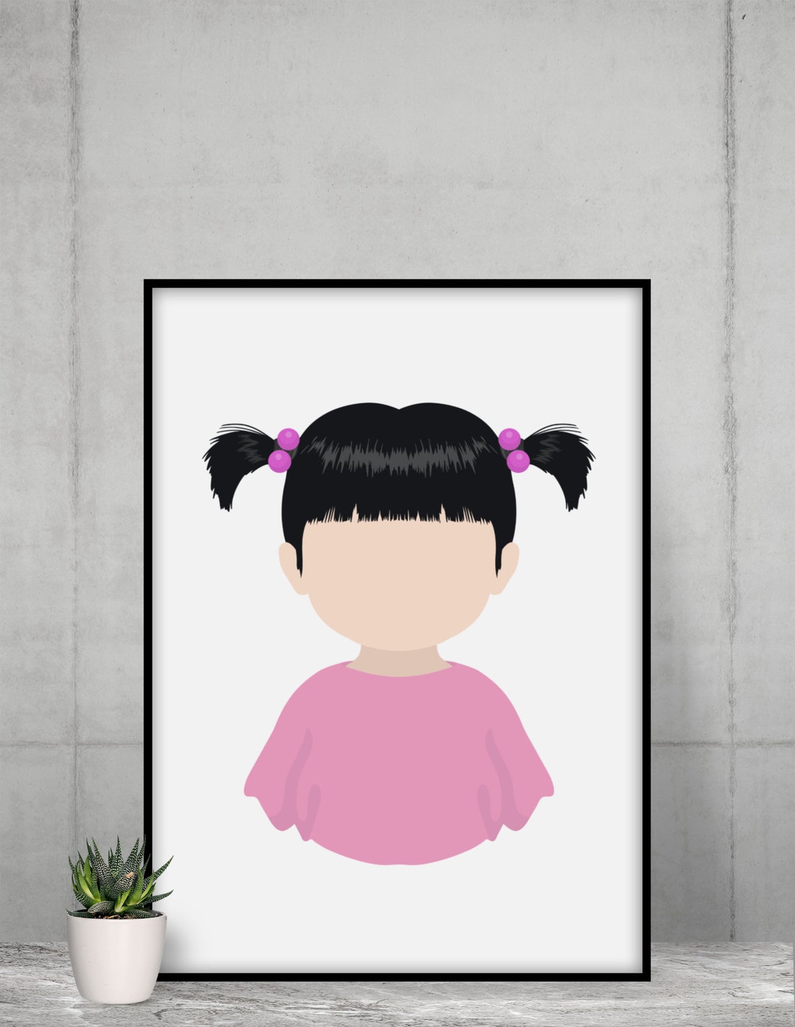 BOO Minimalist Print Portrait Poster Printable Wall - Etsy