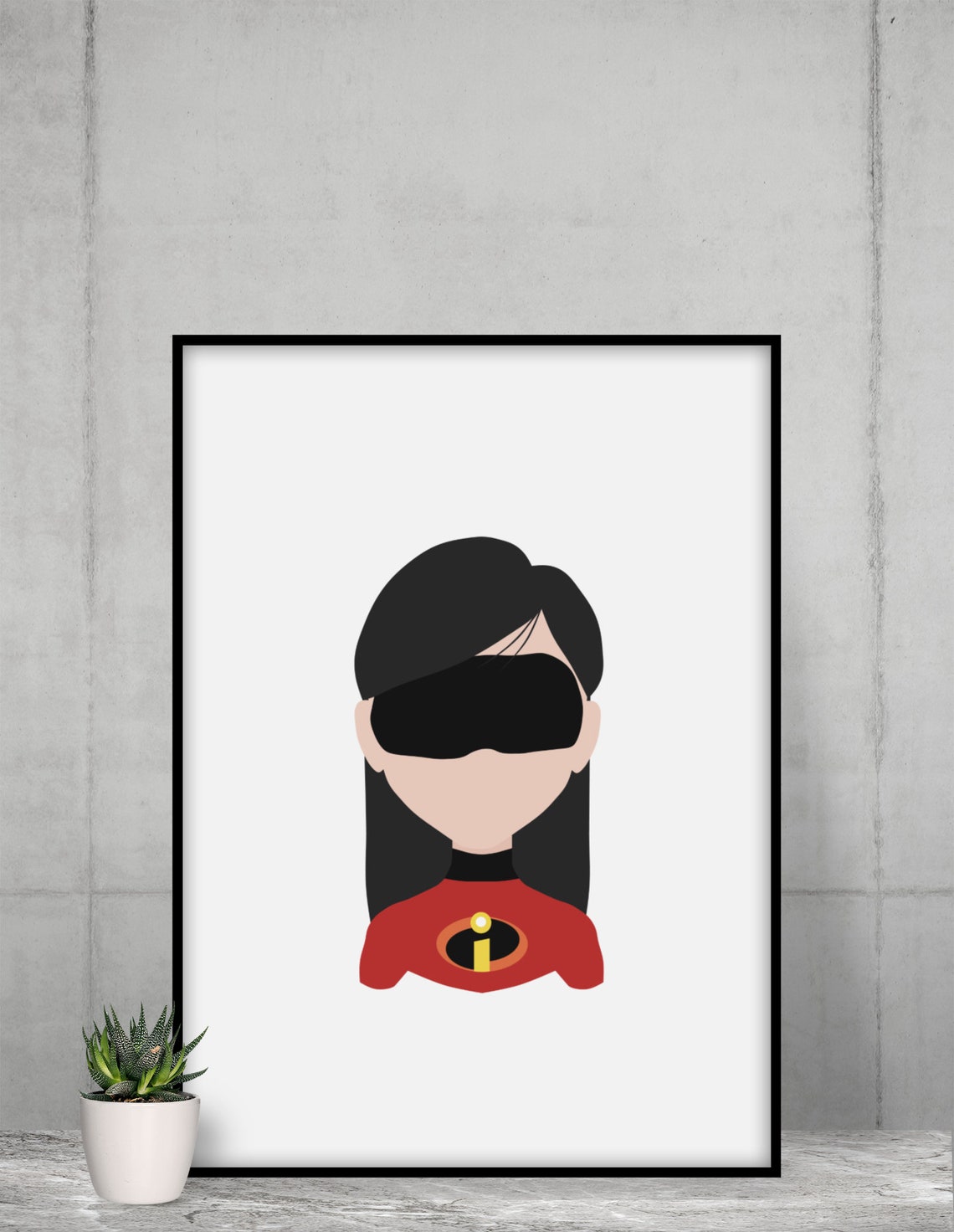 VIOLET PARR | Minimalist Print | Portrait | Poster | Printable Wall Art ...