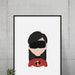 VIOLET PARR | Minimalist Print | Portrait | Poster | Printable Wall Art ...