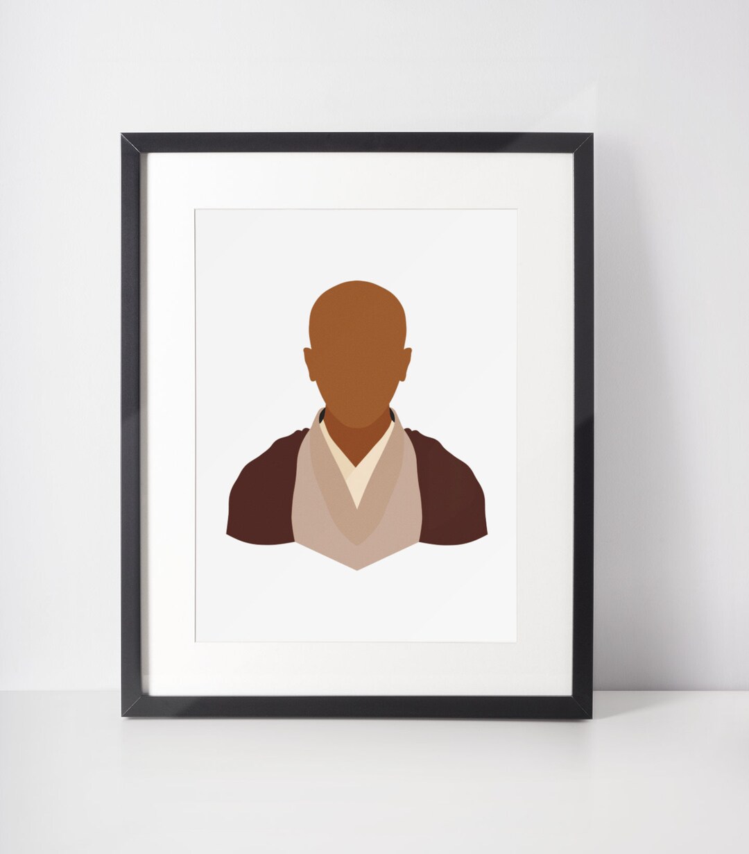 MACE WINDU | Minimalist Print | Portrait | Poster | Printable Wall Art ...