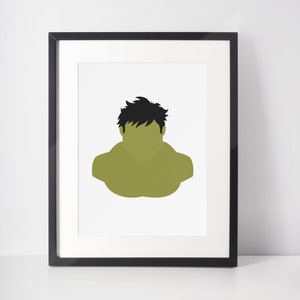 HULK | Minimalist Print | Portrait | Poster | Printable Wall Art ...