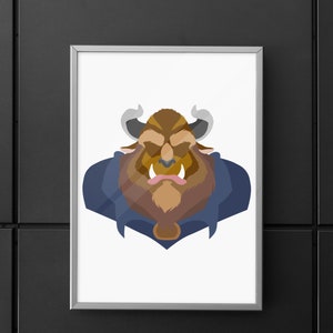 THE BEAST | Hero Minimalist Print | Portrait | Poster | Printable Wall ...