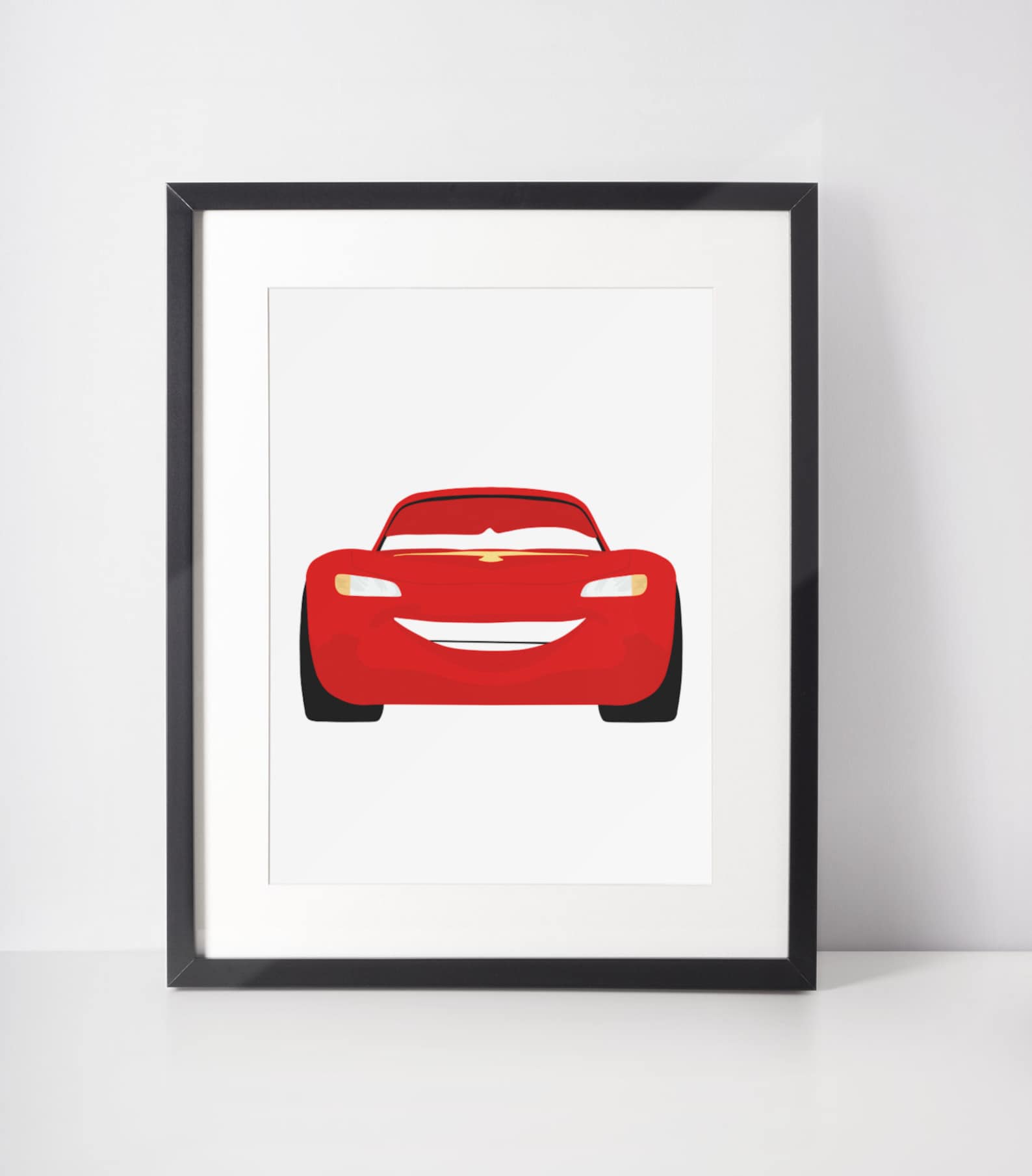 LIGHTNING MCQUEEN Portrait Poster Printable Wall Art - Etsy