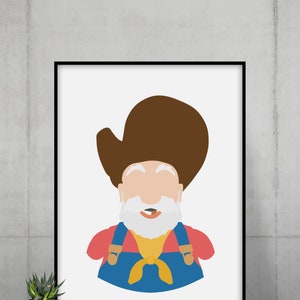 STINKY PETE | Minimalist Print | Portrait | Poster | Printable Wall Art ...